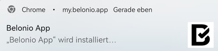Wie installiere ich die Belonio App 4.0 unter Android?