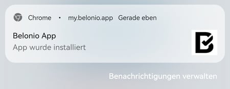 Wie installiere ich die Belonio App 4.0 unter Android?