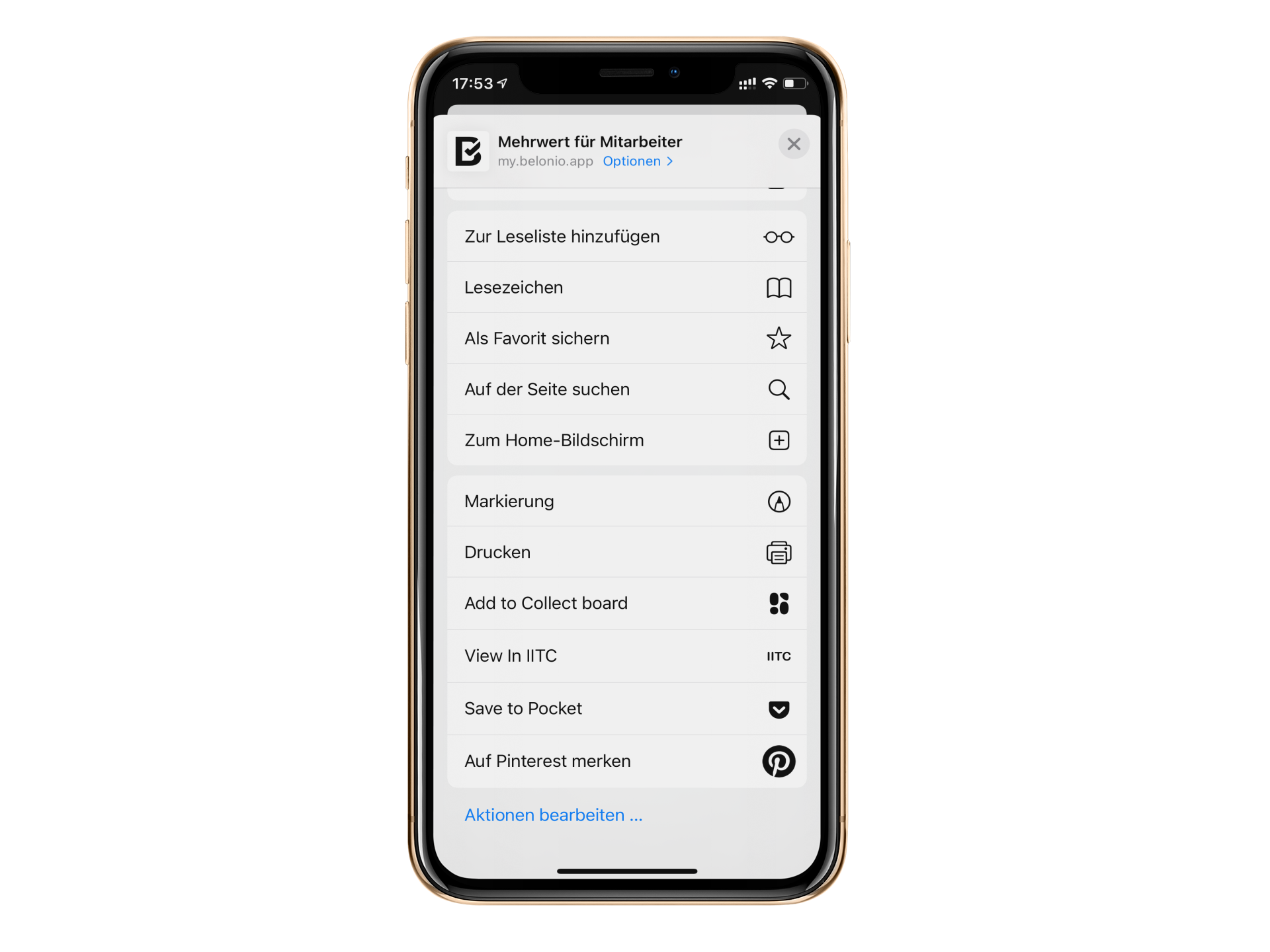 Wie installiere ich die Belonio App unter iOS?